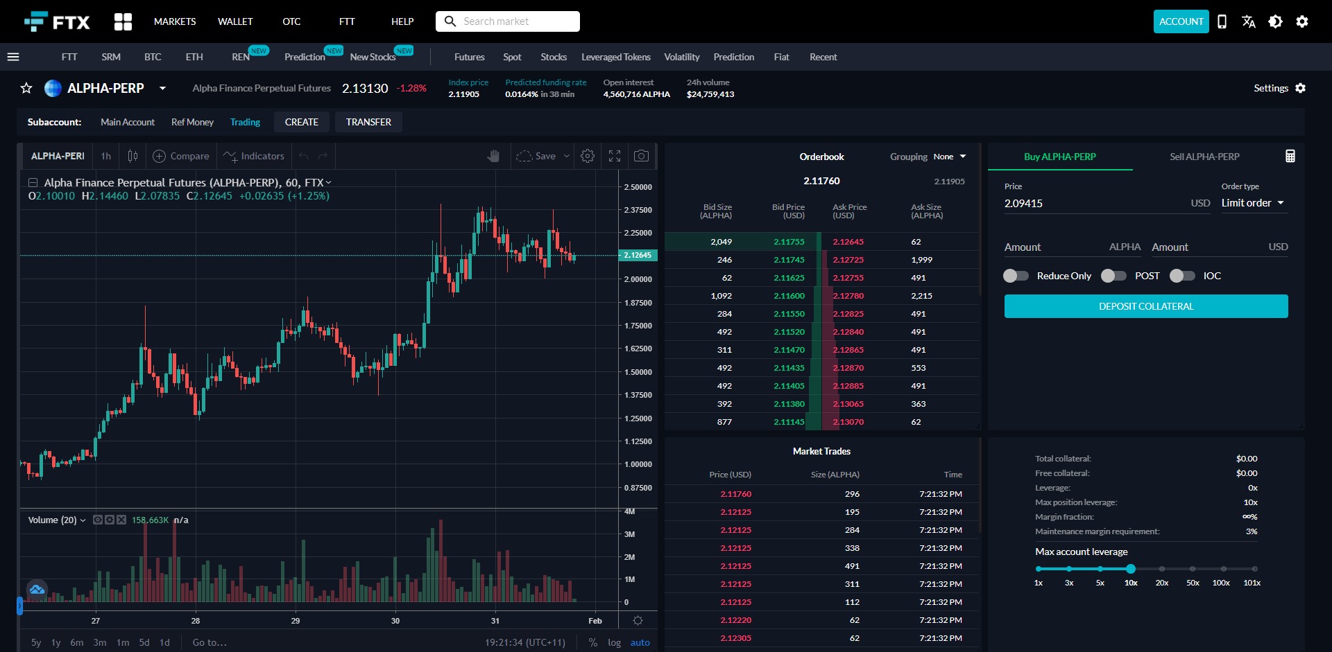 FTX Exchange – How To Long / Short Alpha Finance (ALPHA) Guide