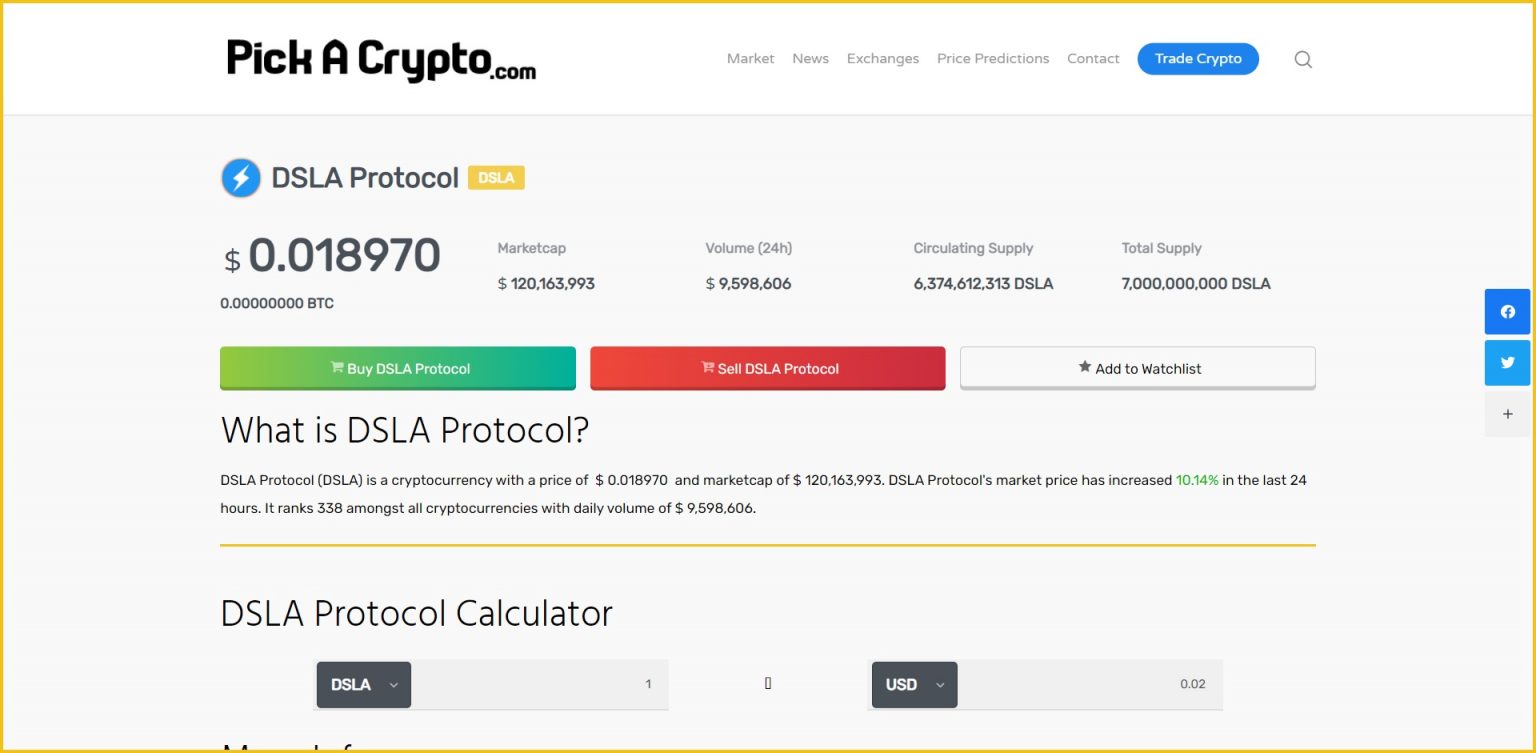 DSLA Protocol (DSLA) Price Prediction 2023, 2024 + | Future DSLA Price